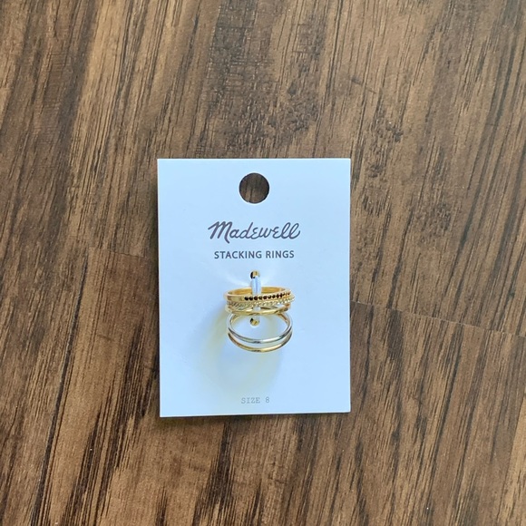 Madewell | Jewelry | Madewell Filament Stacking Ring Set | Poshmark